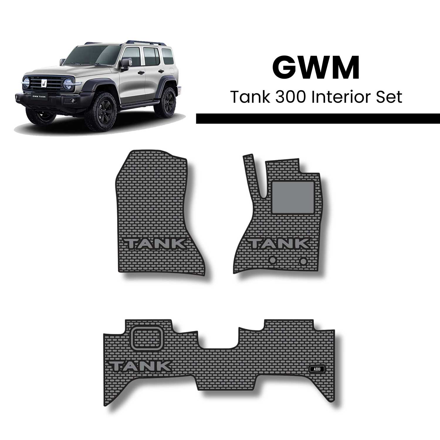 GWM Tank 300 • High Quality Rubber Mats
